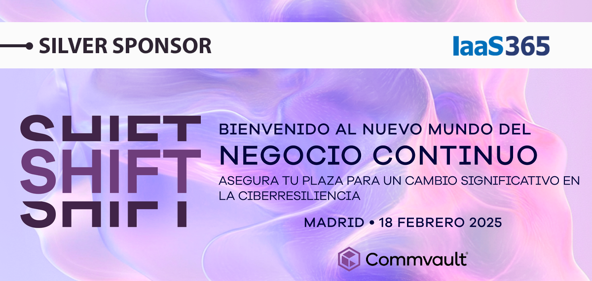 IaaS365 patrocinador del evento Commvault SHIFT 2025 - IaaS365